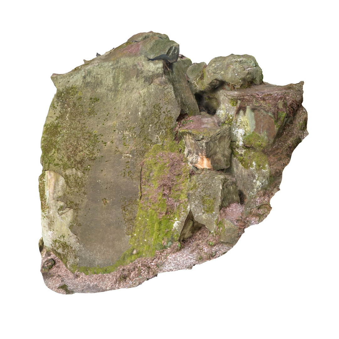 Giant Stone Boulder 16k 3d Model
