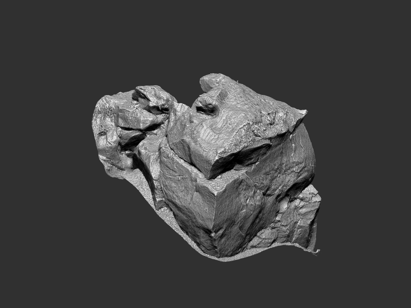 Giant Stone Boulder 16k 3d Model