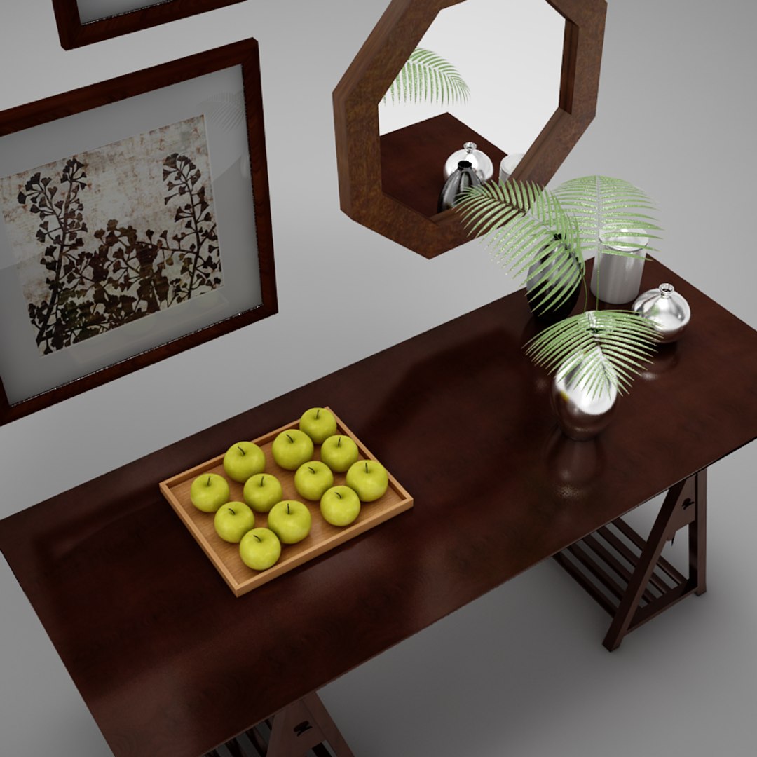3d model table mirror