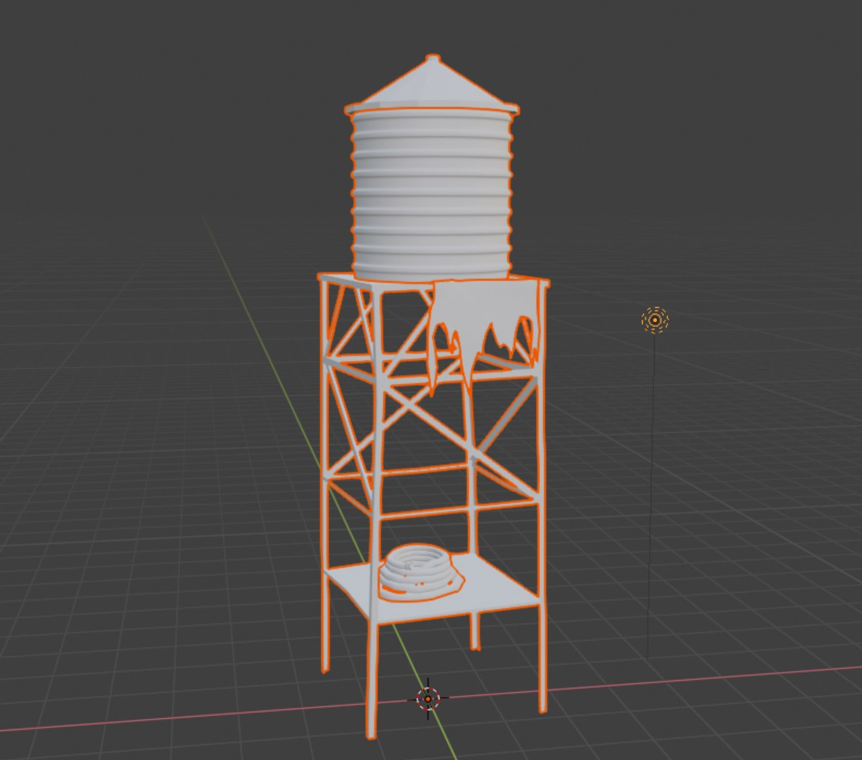 3D Water Tower Model - TurboSquid 1357274