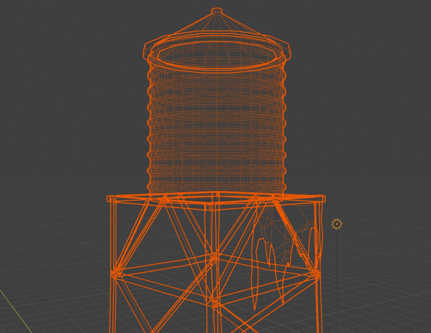 3D Water Tower Model - TurboSquid 1357274