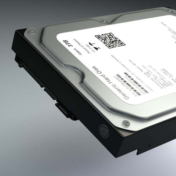 3d serial ata hard drive model