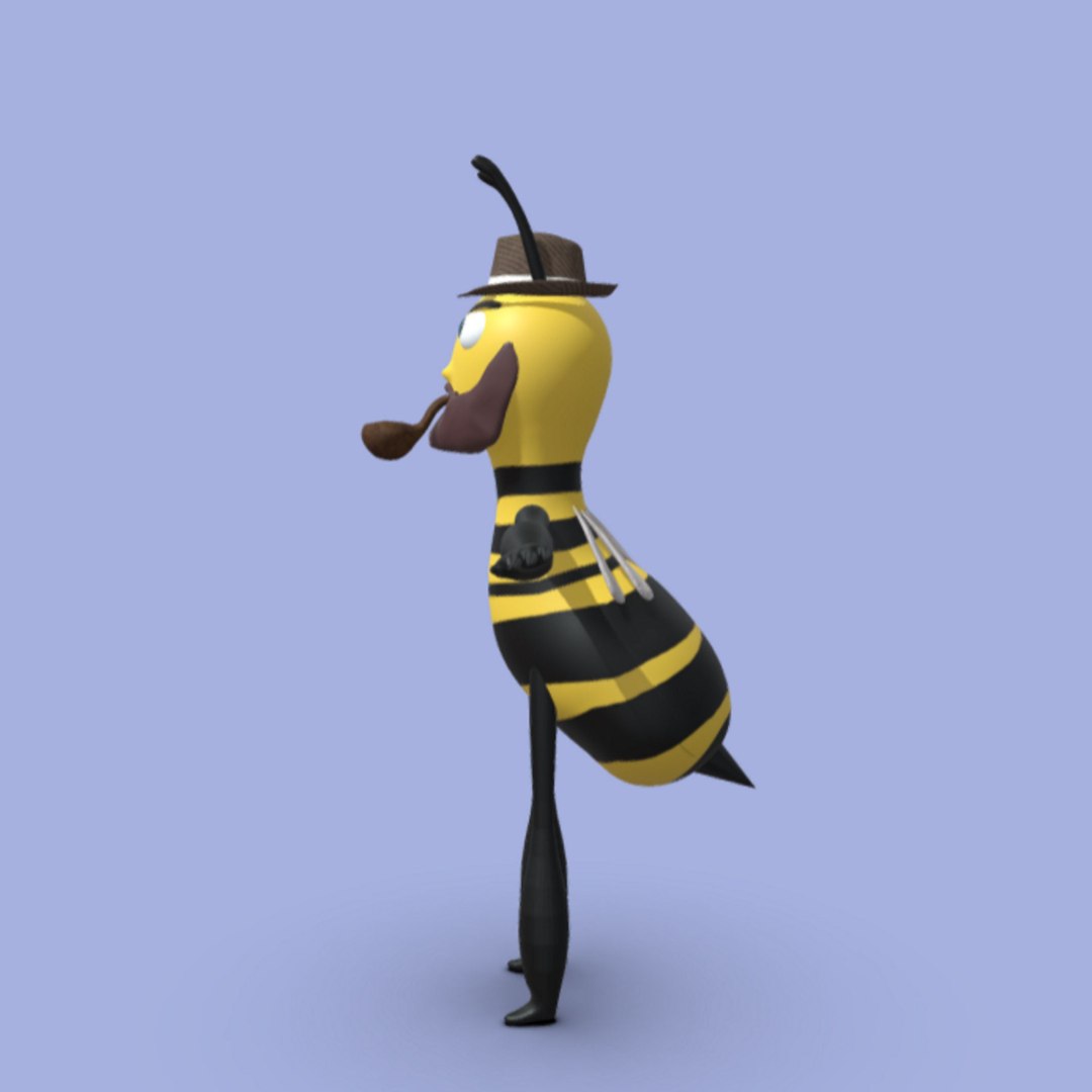 3D Model Bee Ganster - TurboSquid 1771035