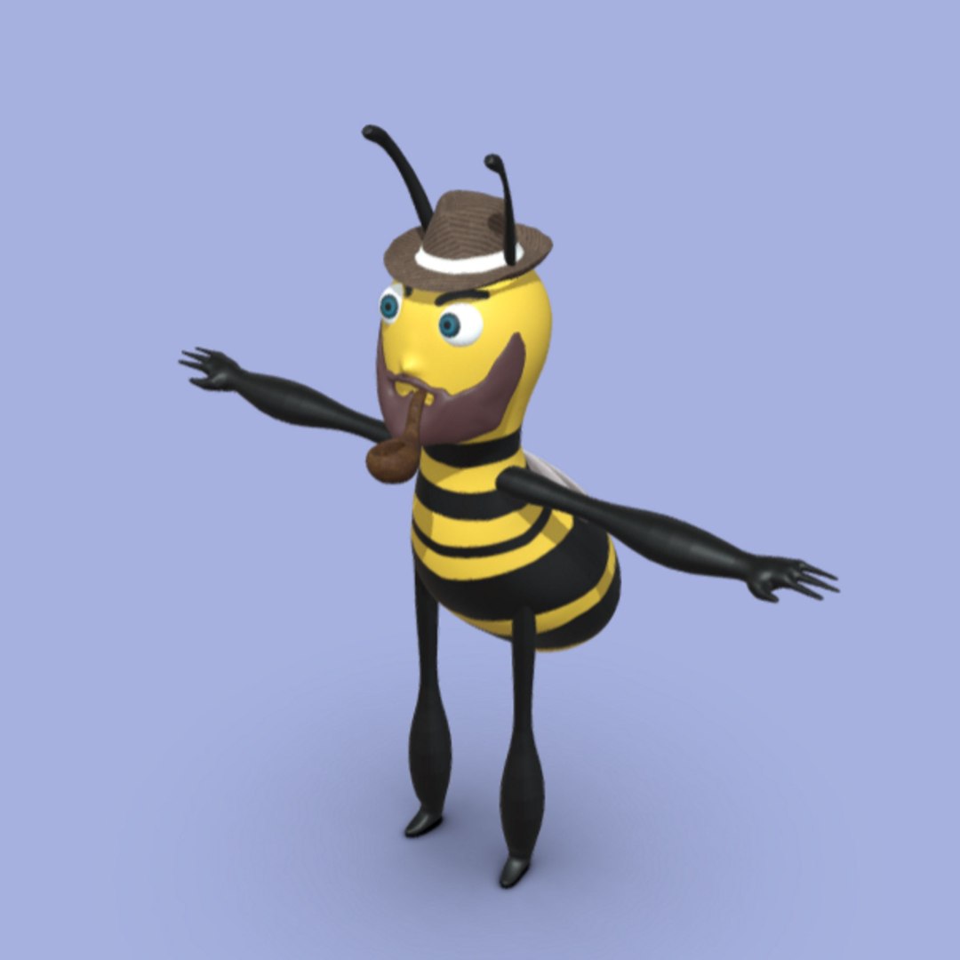 3D Model Bee Ganster - TurboSquid 1771035