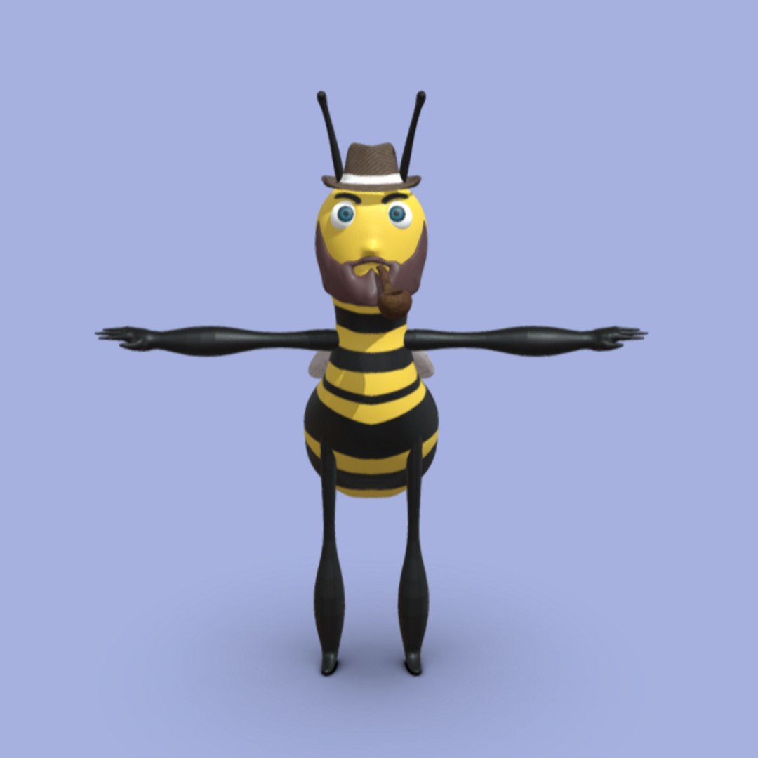 3D Model Bee Ganster - TurboSquid 1771035