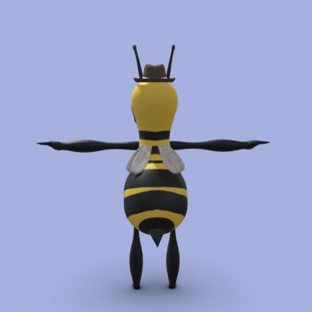 3D Model Bee Ganster - TurboSquid 1771035