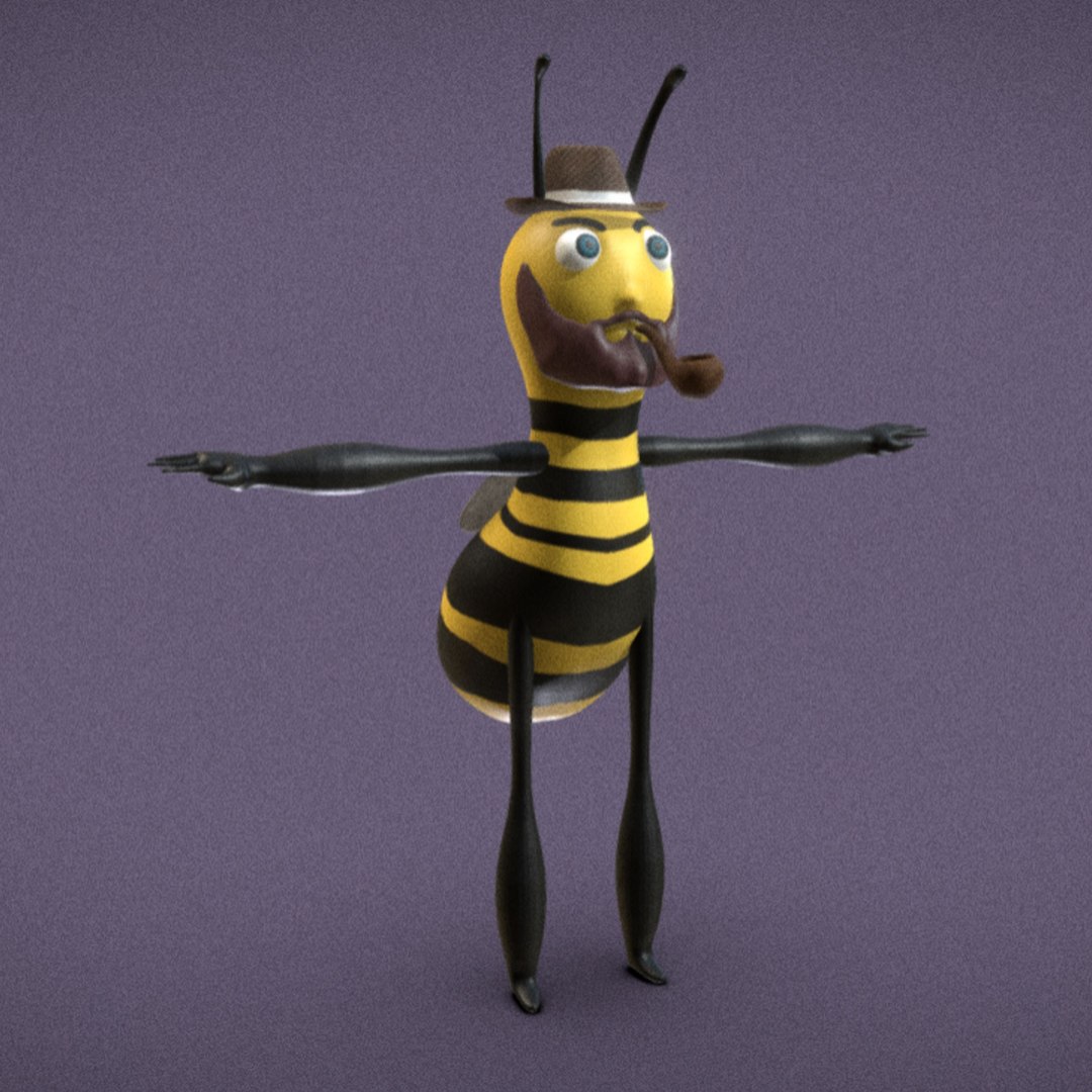 3D Model Bee Ganster - TurboSquid 1771035