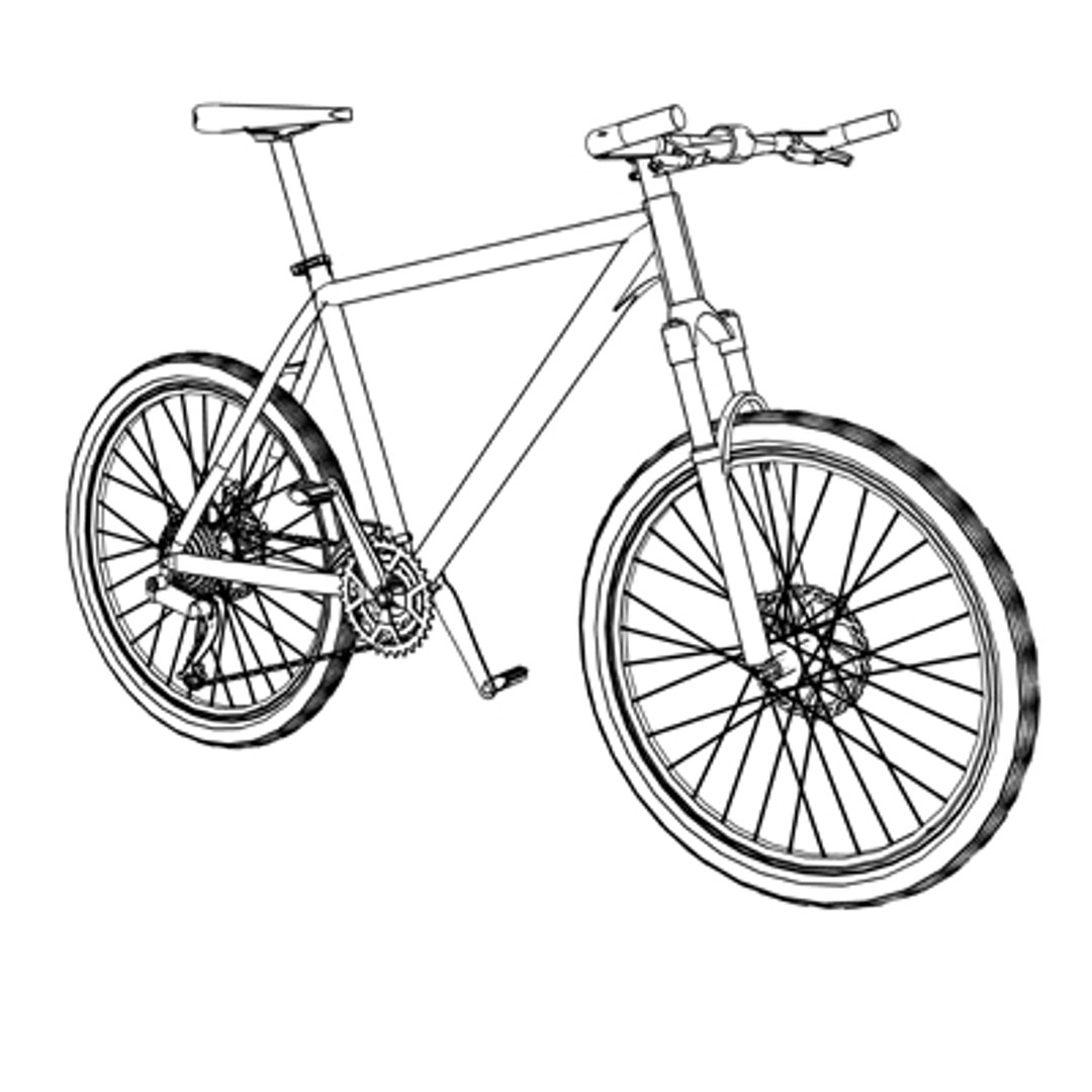 3ds Max Mountainbike Bike
