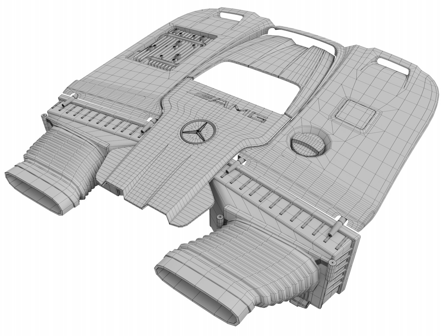 Engine Cover Mercedes-Benz 3D - TurboSquid 1979662