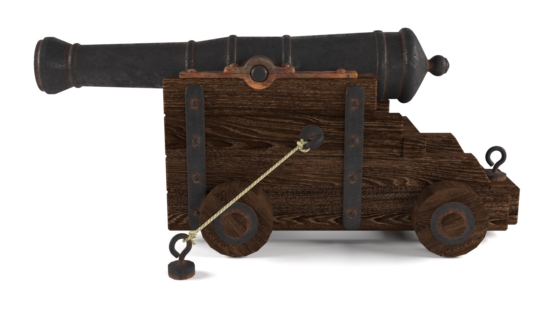 Medieval Vessel Ship Cannon 3D Model - TurboSquid 1532150