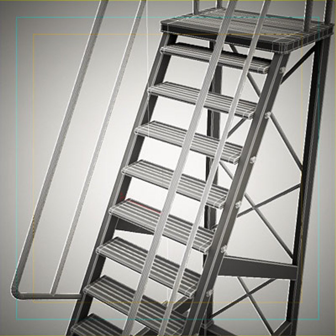 Storage Ladder 3d Model