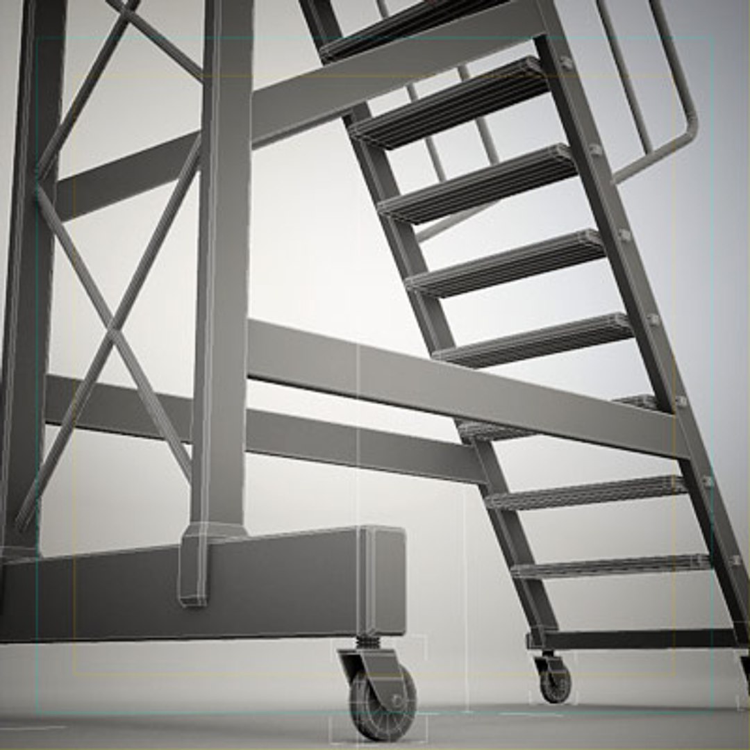 Storage Ladder 3d Model