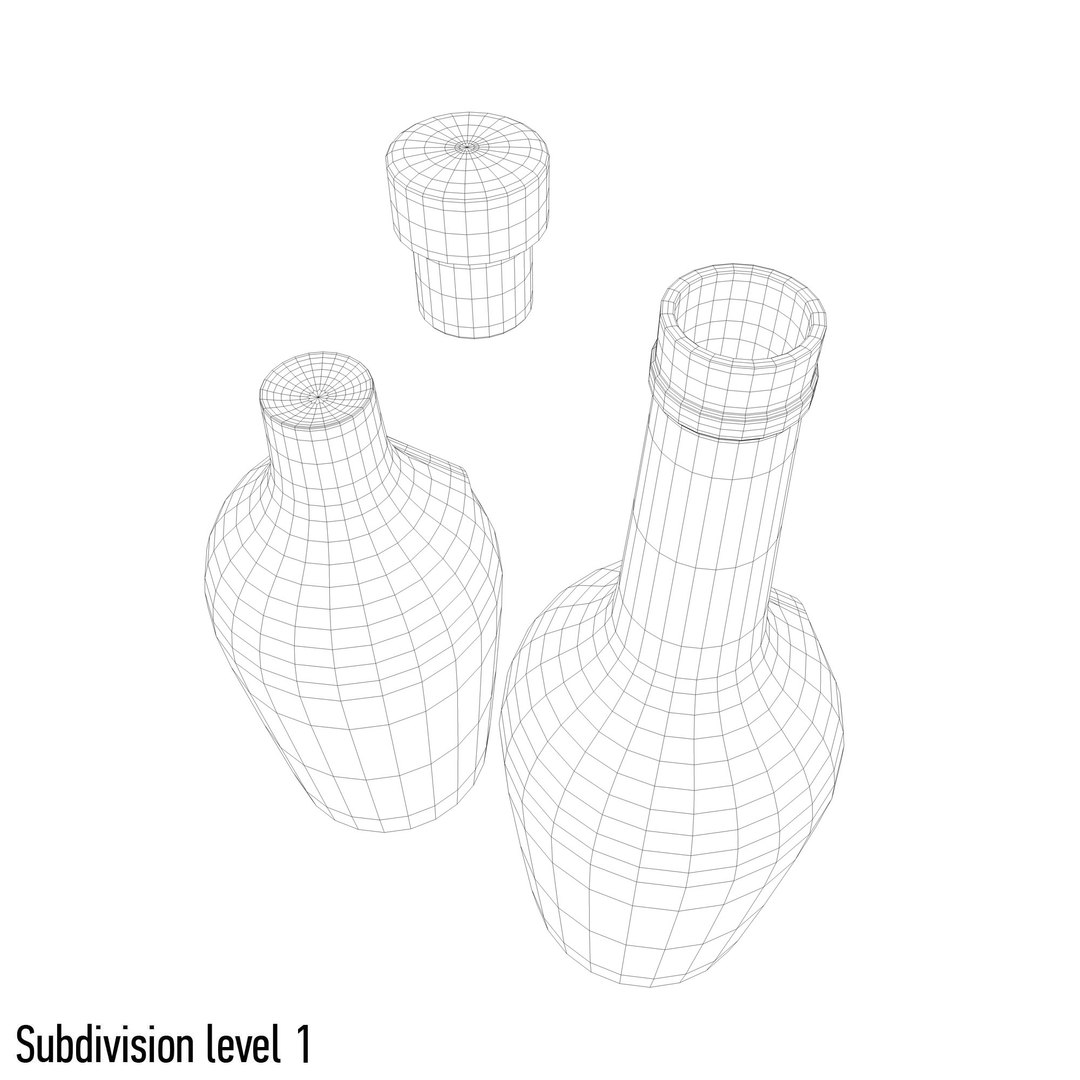 3D Alcohol Bottle Model - TurboSquid 1328381
