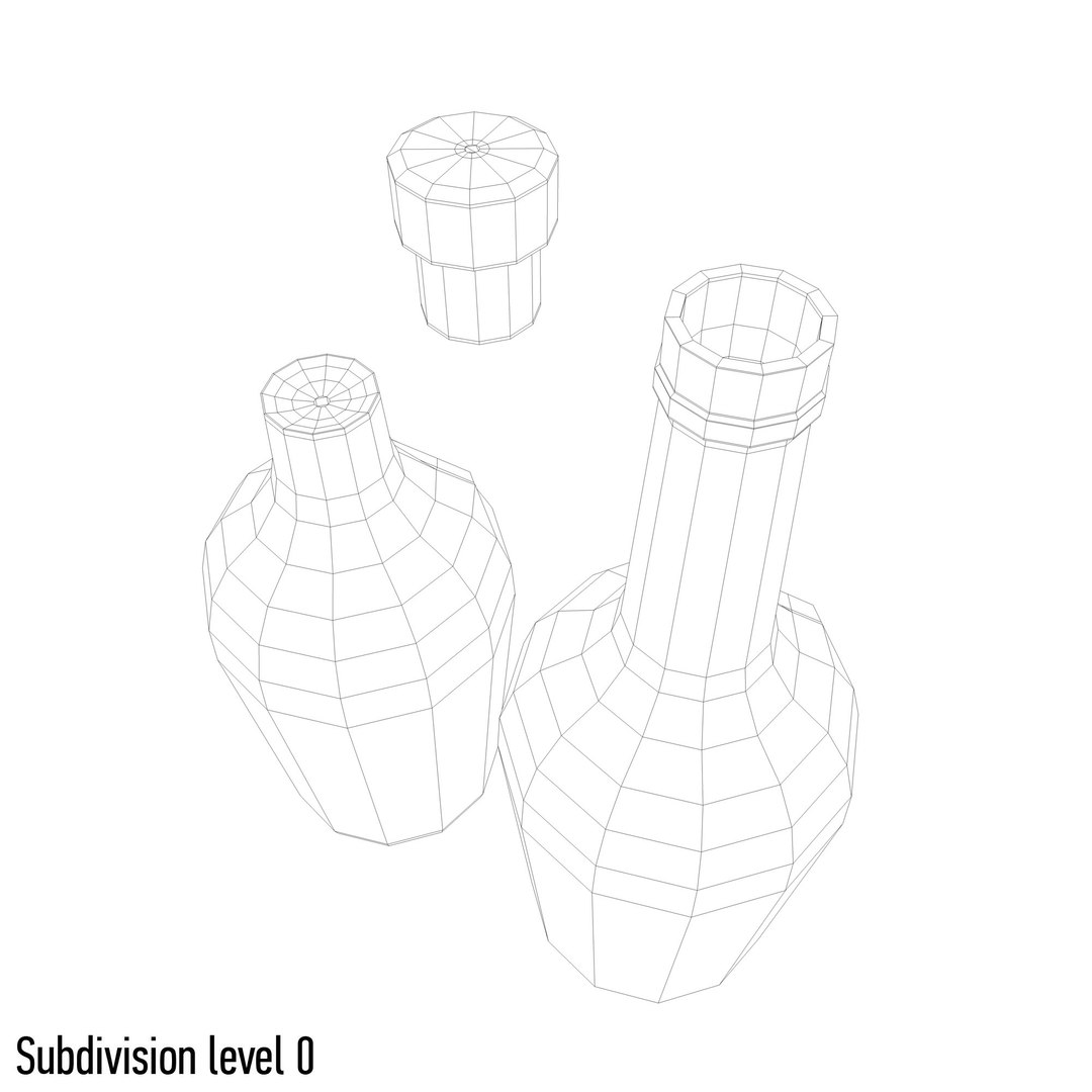 3D Alcohol Bottle Model - TurboSquid 1328381