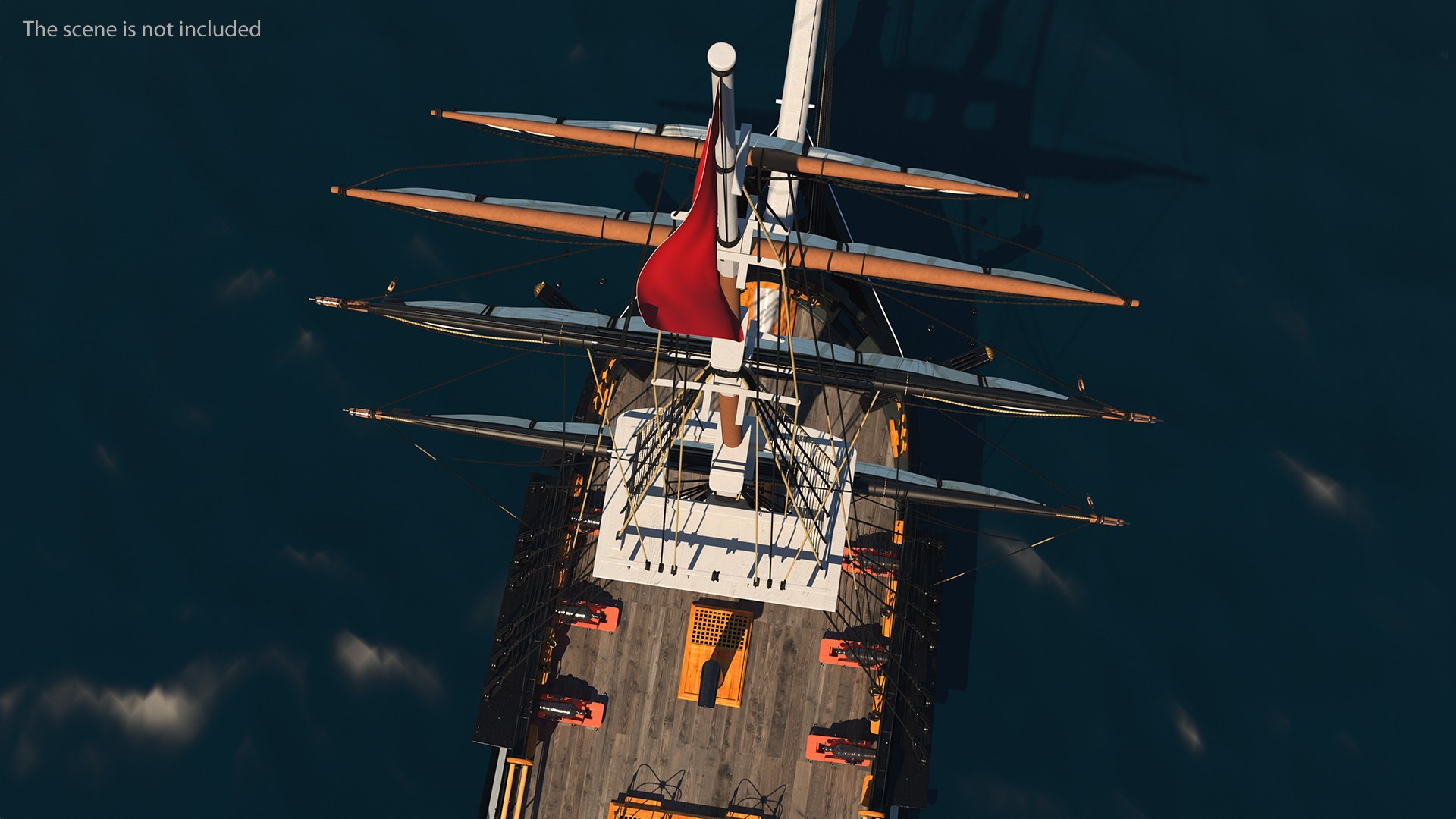 Foremast Retracted Sails 3D - TurboSquid 1845836
