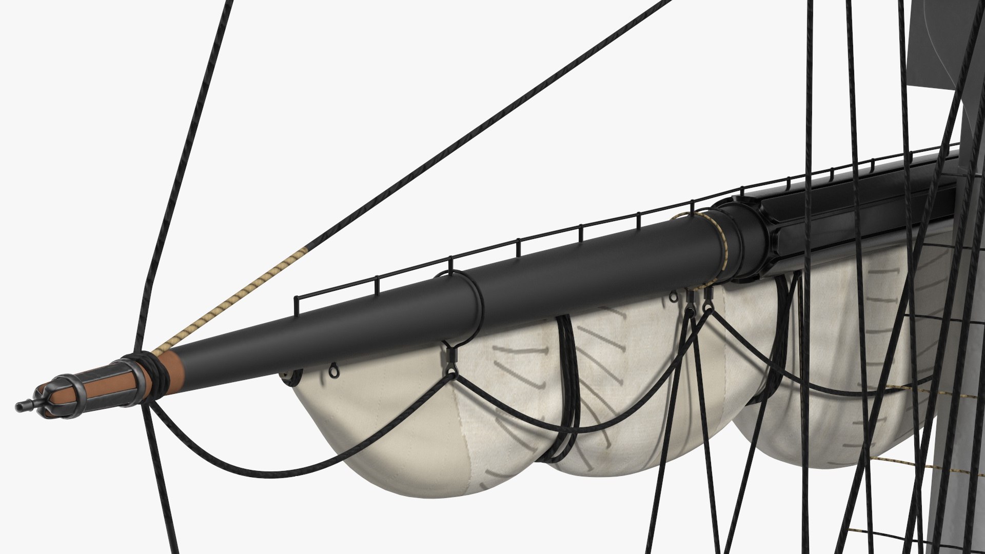 Foremast Retracted Sails 3D - TurboSquid 1845836