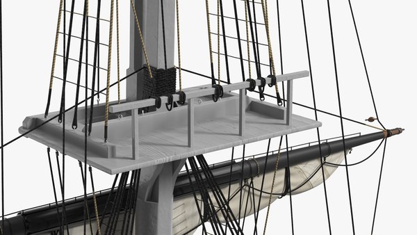 Foremast Retracted Sails 3D - TurboSquid 1845836