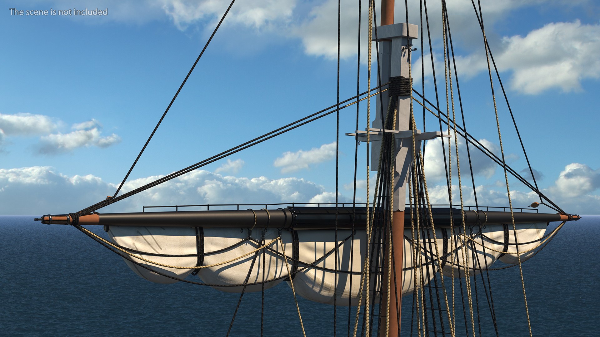Foremast Retracted Sails 3D - TurboSquid 1845836