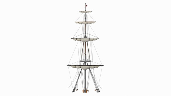 Foremast Retracted Sails 3D - TurboSquid 1845836