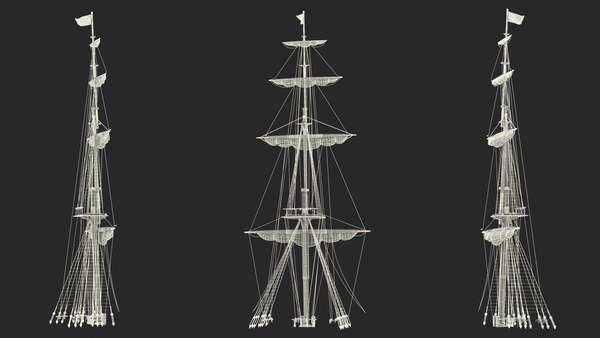 Foremast Retracted Sails 3D - TurboSquid 1845836