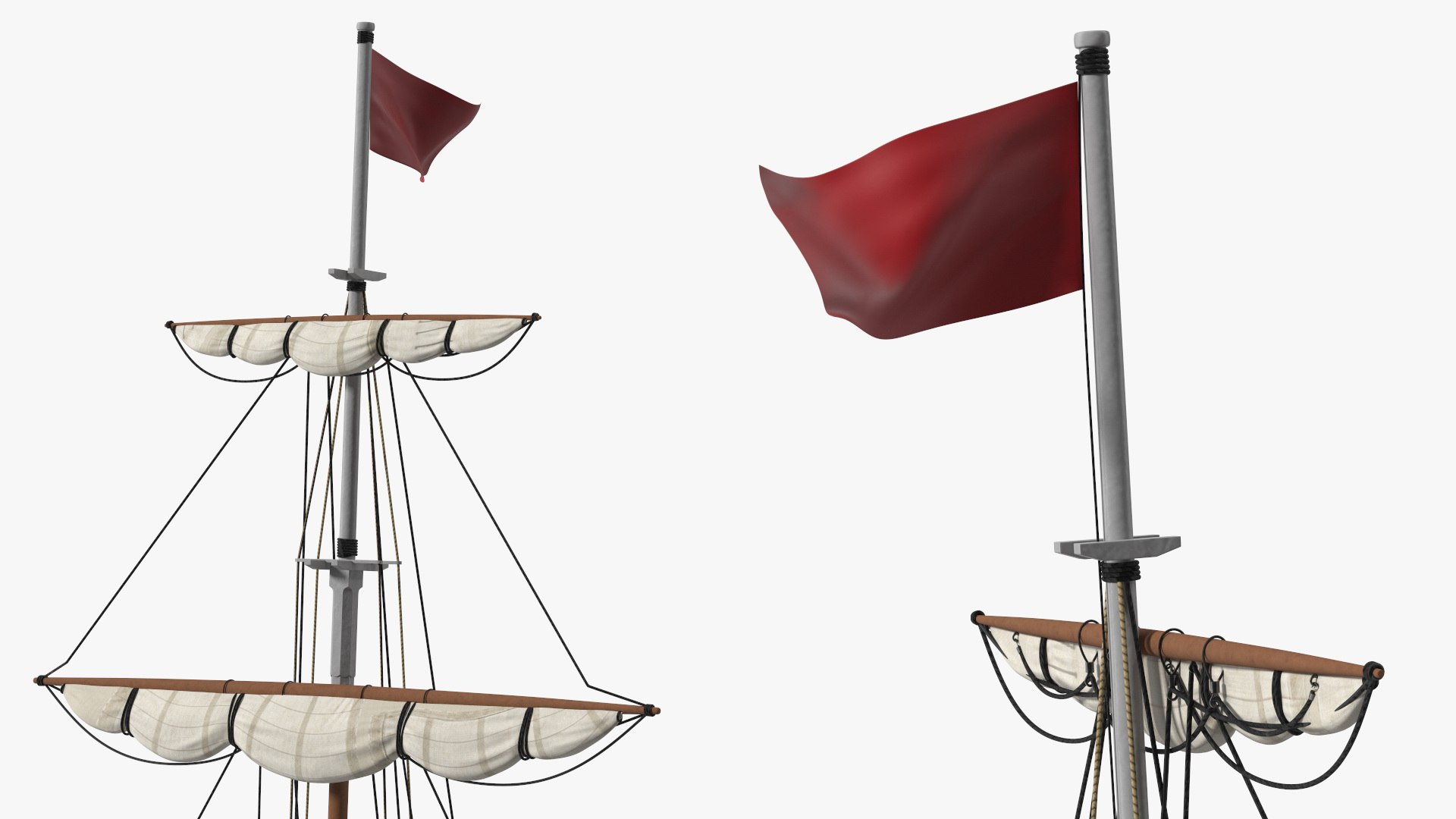 Foremast Retracted Sails 3D - TurboSquid 1845836