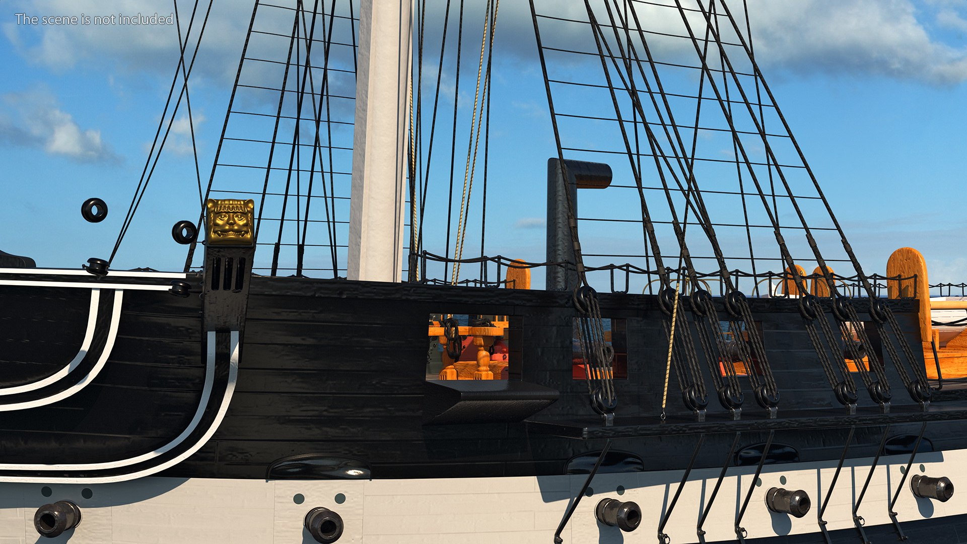 Foremast Retracted Sails 3D - TurboSquid 1845836