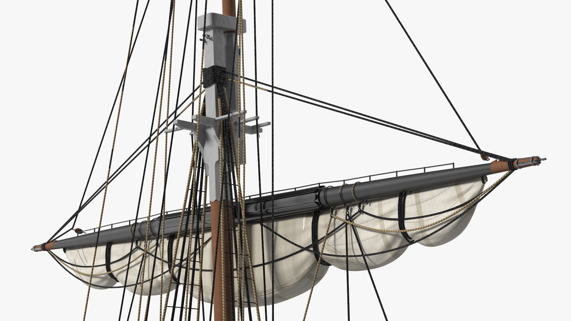 Foremast Retracted Sails 3D - TurboSquid 1845836