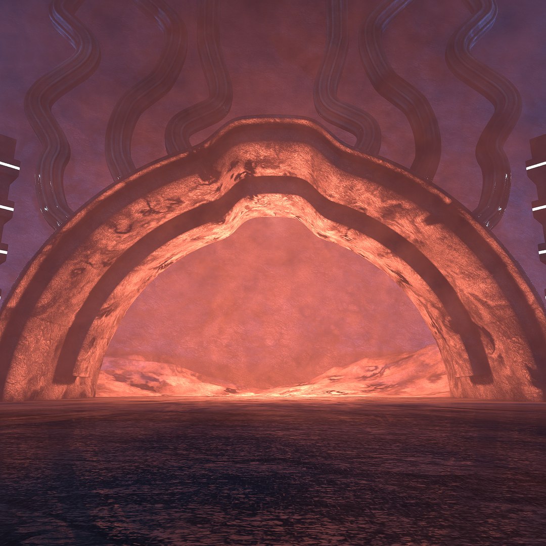 3D Strange Scifi Neon Environment - TurboSquid 1572369