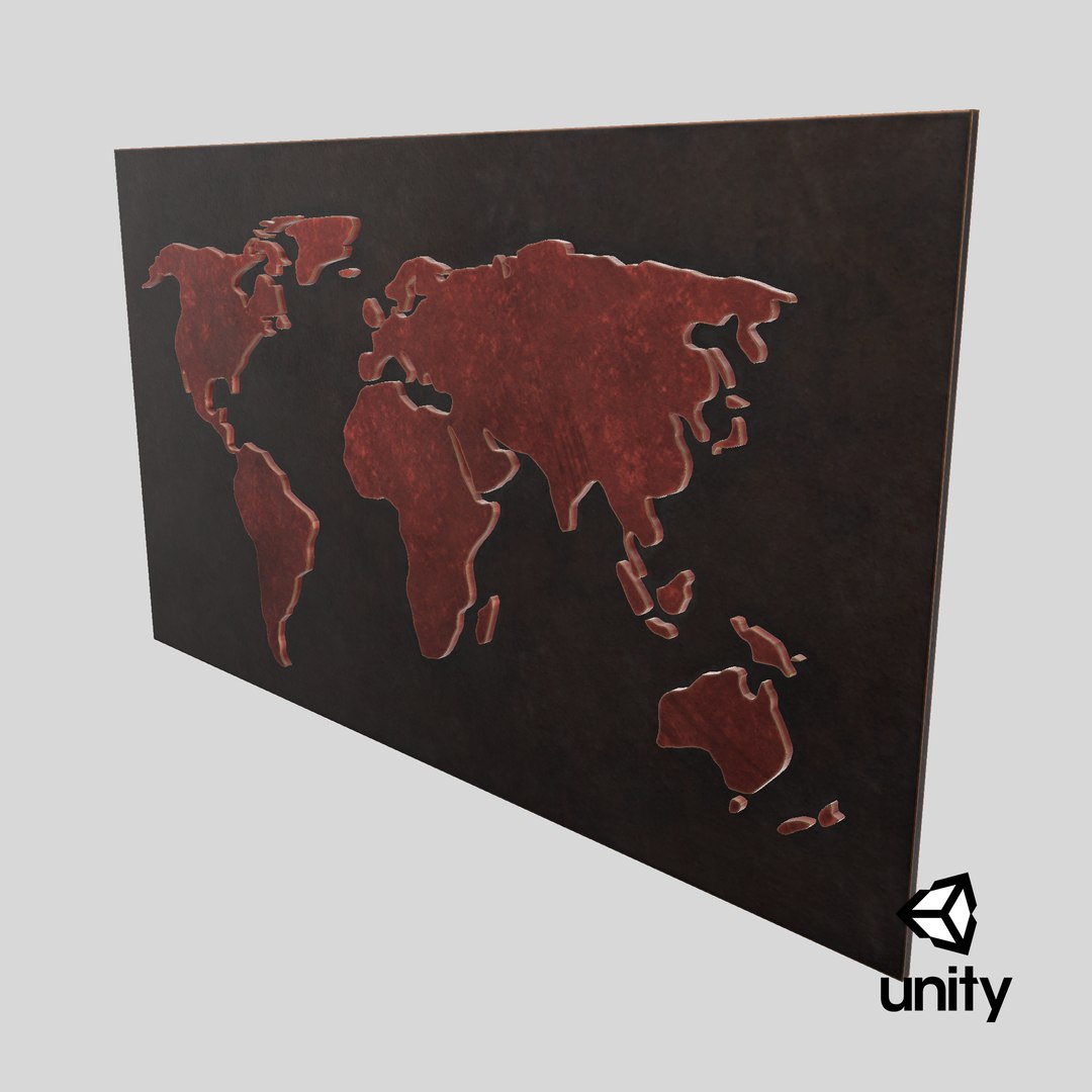 World Worldmap Copper 3D Model - TurboSquid 1688808