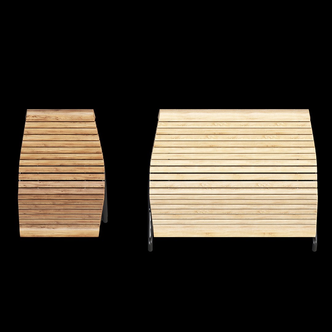 Contour Bench 3D Model - TurboSquid 2080553