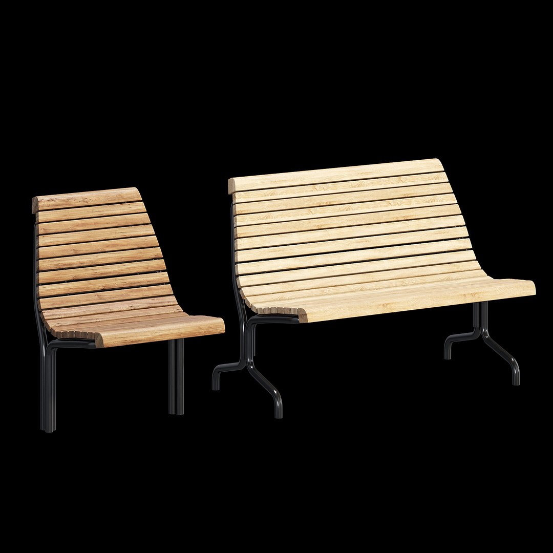 Contour Bench 3D Model - TurboSquid 2080553