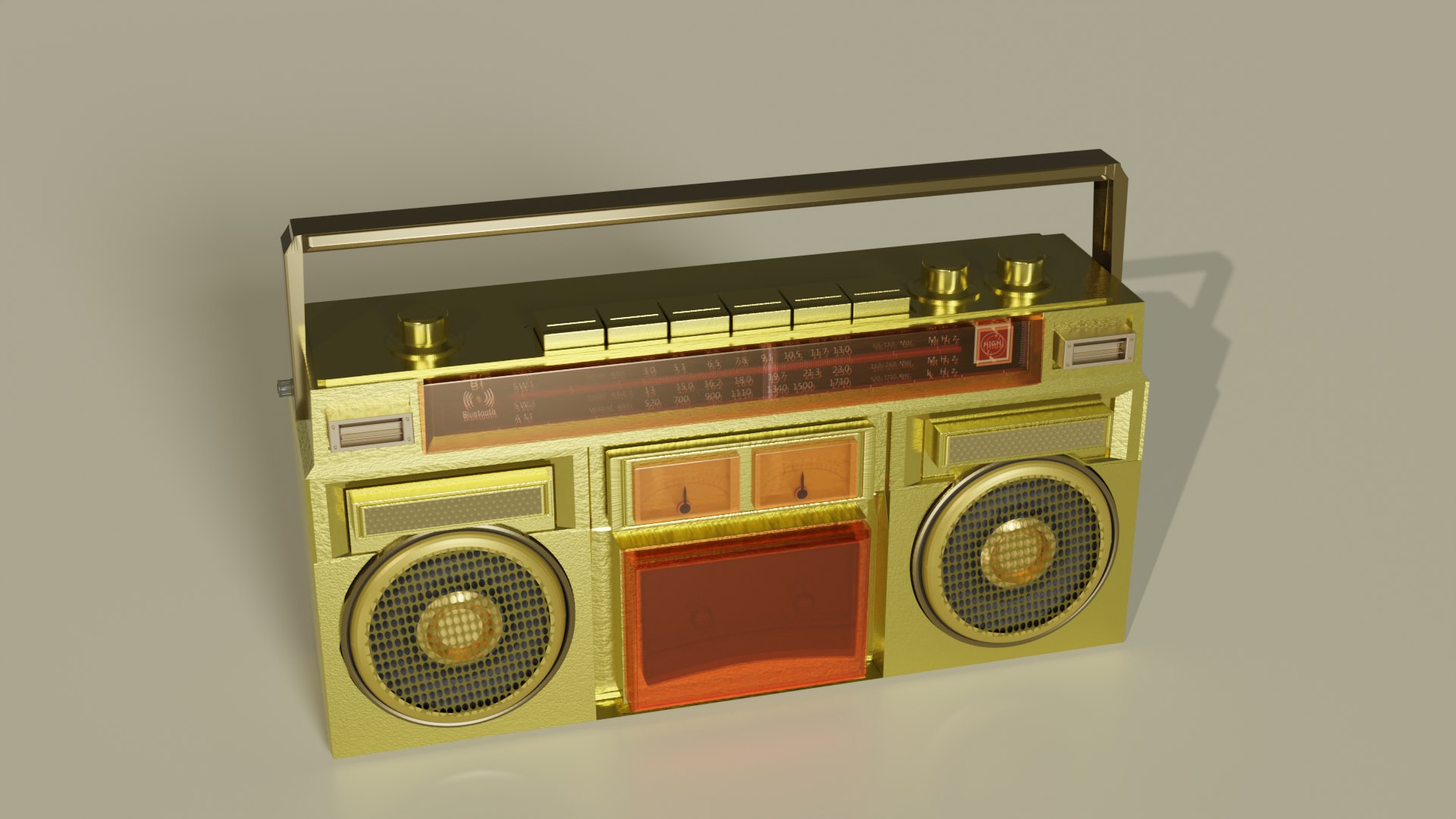 Boombox Tape Player Model - TurboSquid 2156587