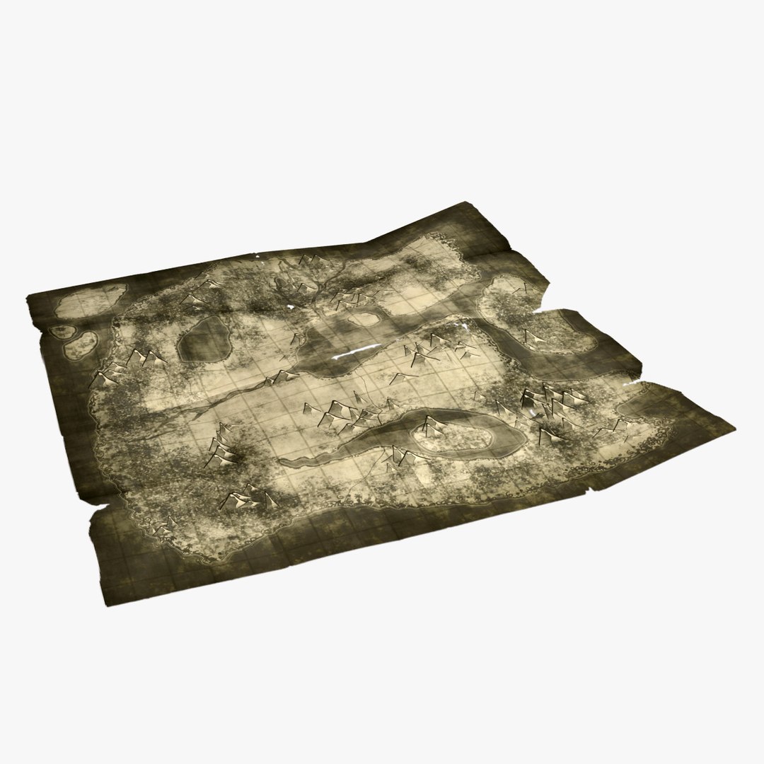 Treasure Maps 3d Model