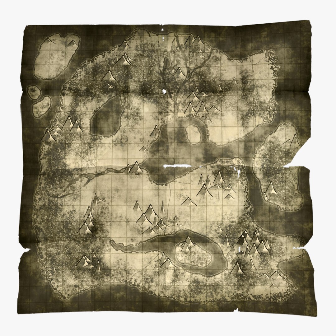 Treasure Maps 3d Model