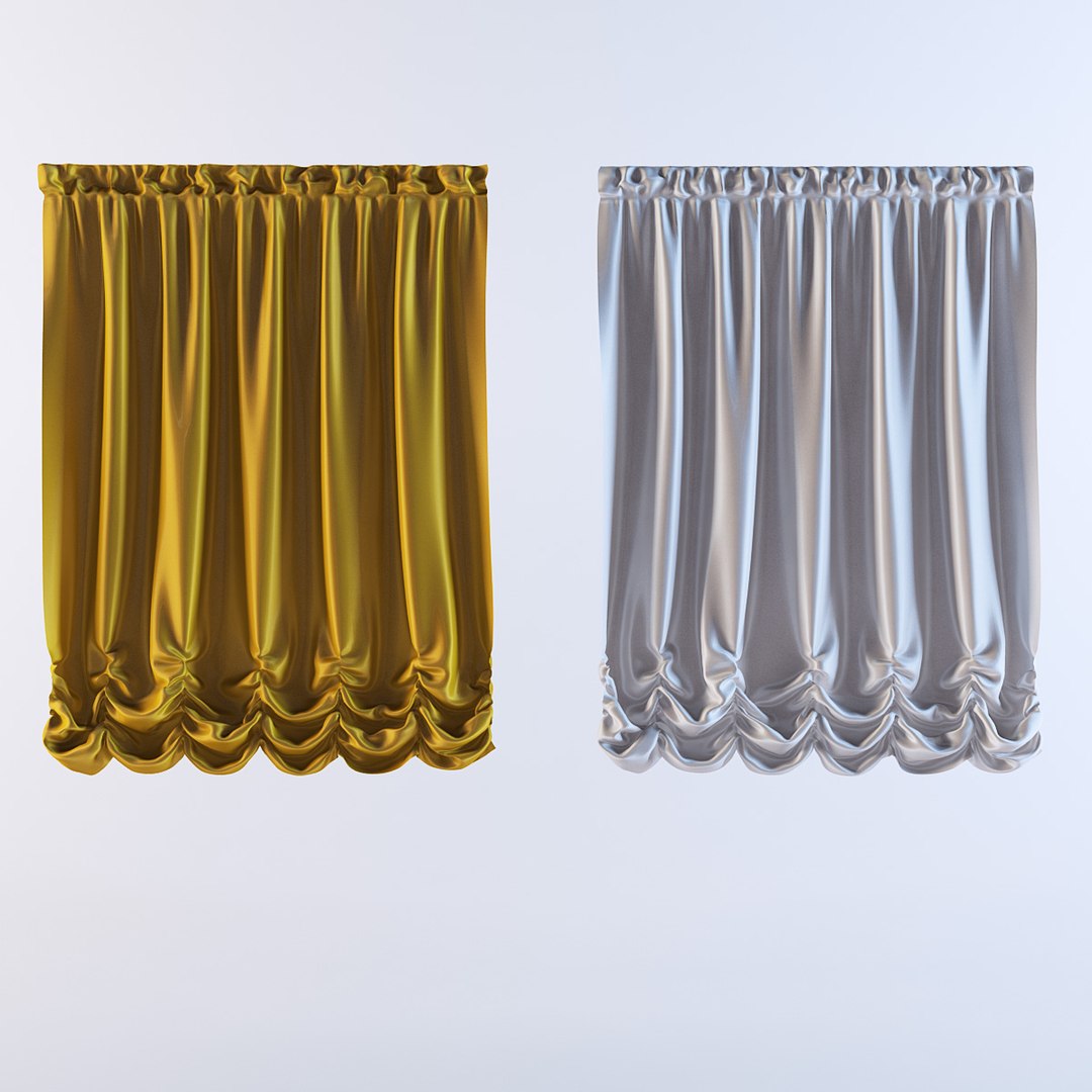 Curtains 20 3d Model