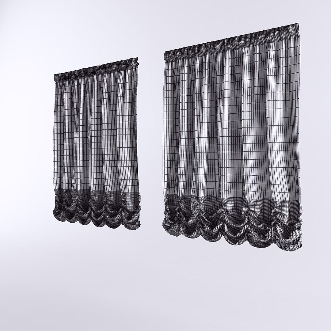 Curtains 20 3d Model