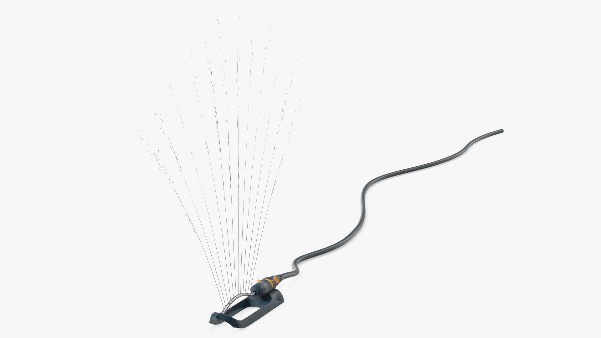 3D Rectangular Garden Sprinkler with Water Spray model - TurboSquid 1875998