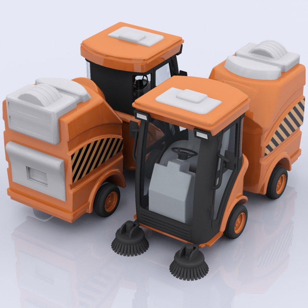 3d Street Sweeper Model
