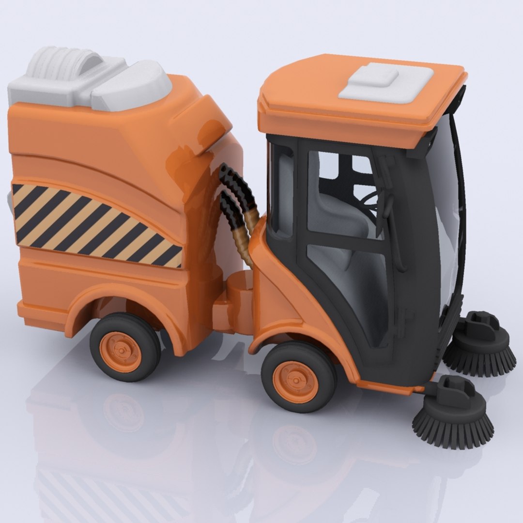 3d Street Sweeper Model