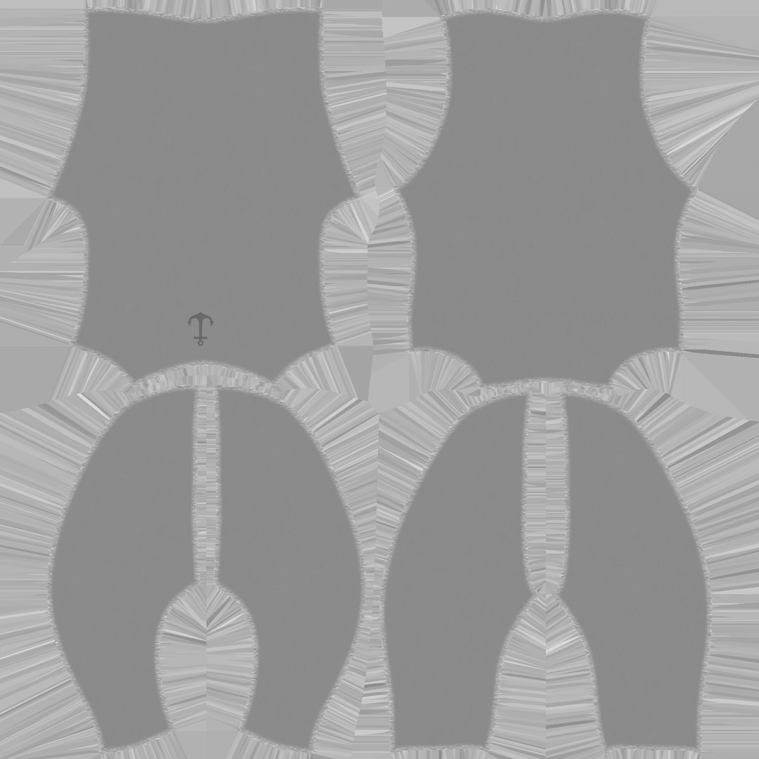 Leather Rust Pirate Vest - Character Design Fashion 3D Model ...