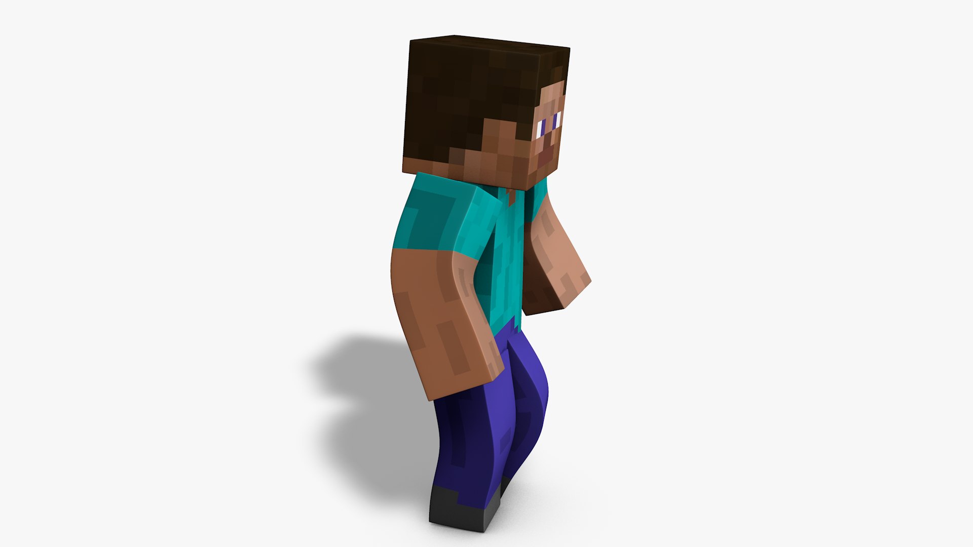 Steve Minecraft - Mixamo Animatable - Use Your Own Skin 3D Model ...