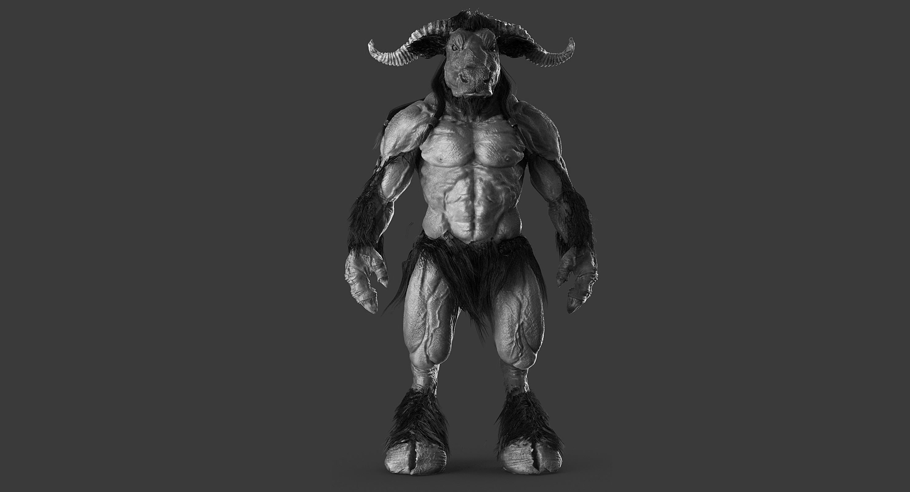 3d max minotaur animation