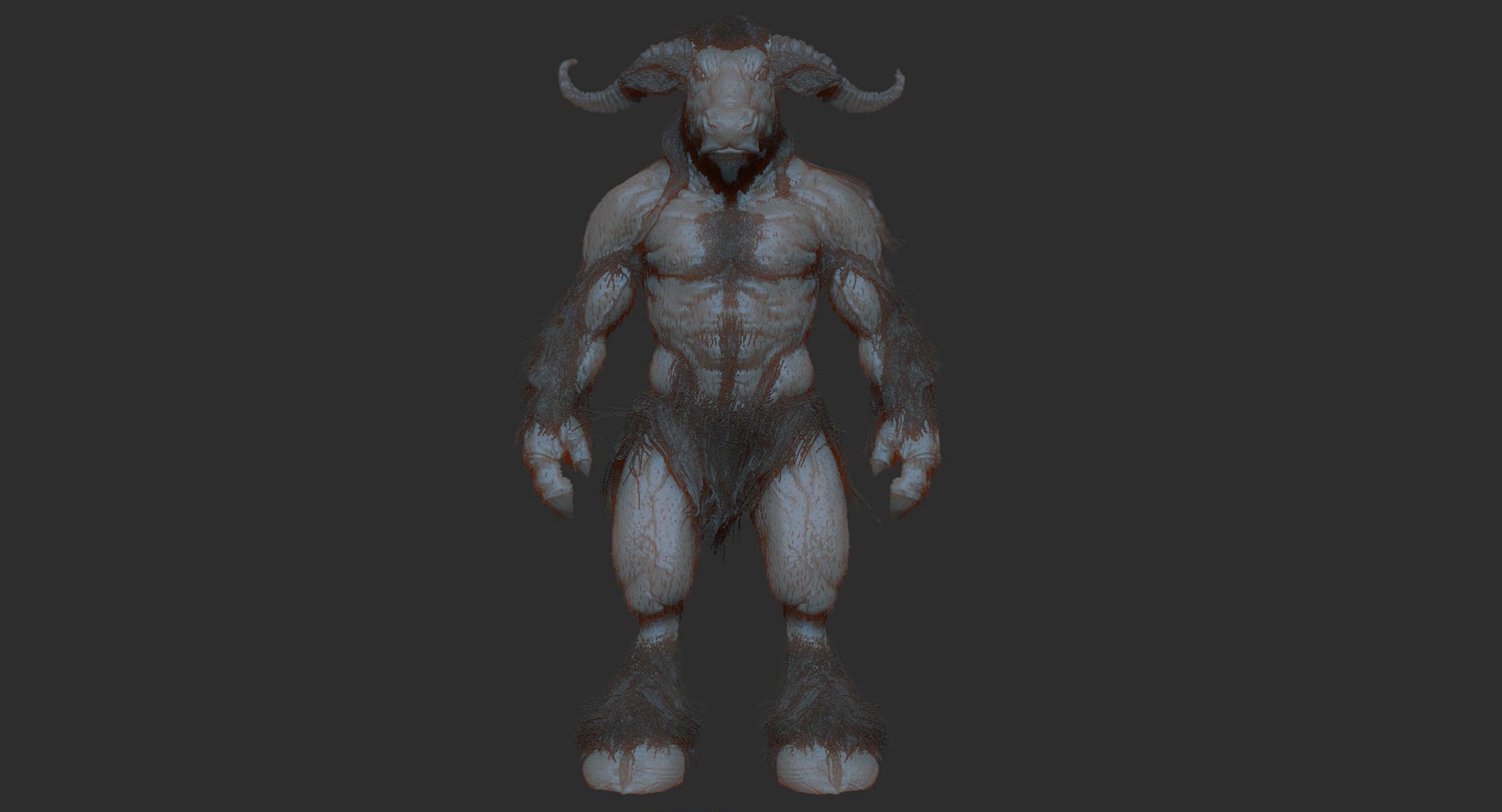 3d max minotaur animation