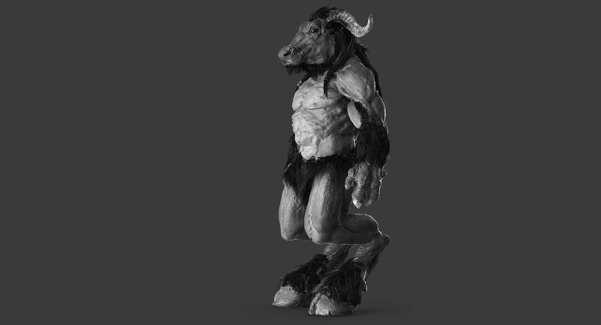 3d max minotaur animation