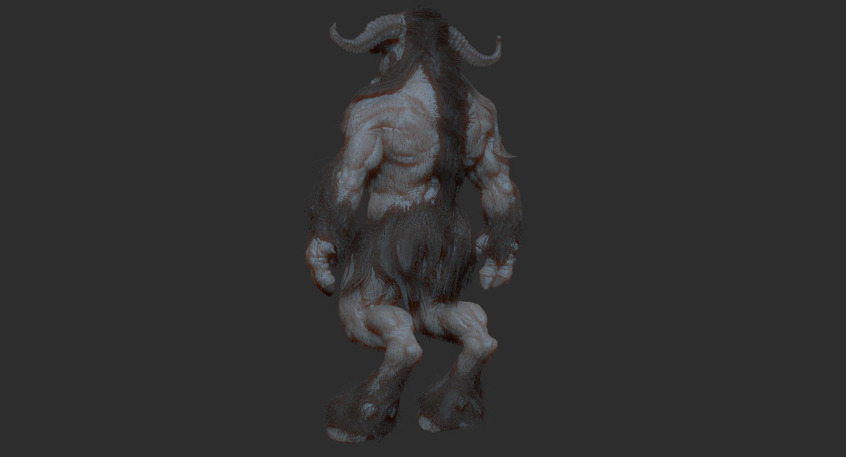 3d max minotaur animation