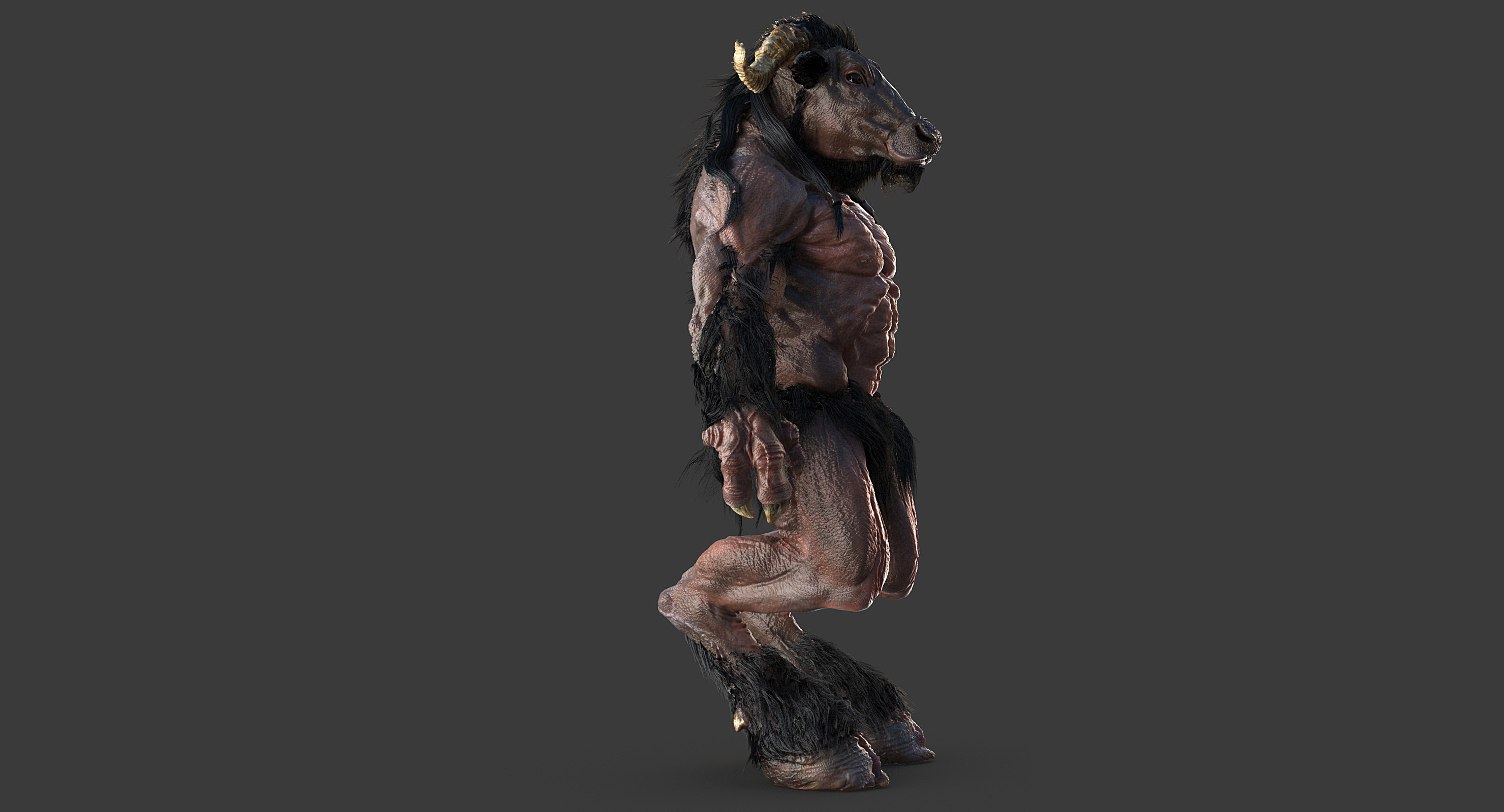 3d max minotaur animation