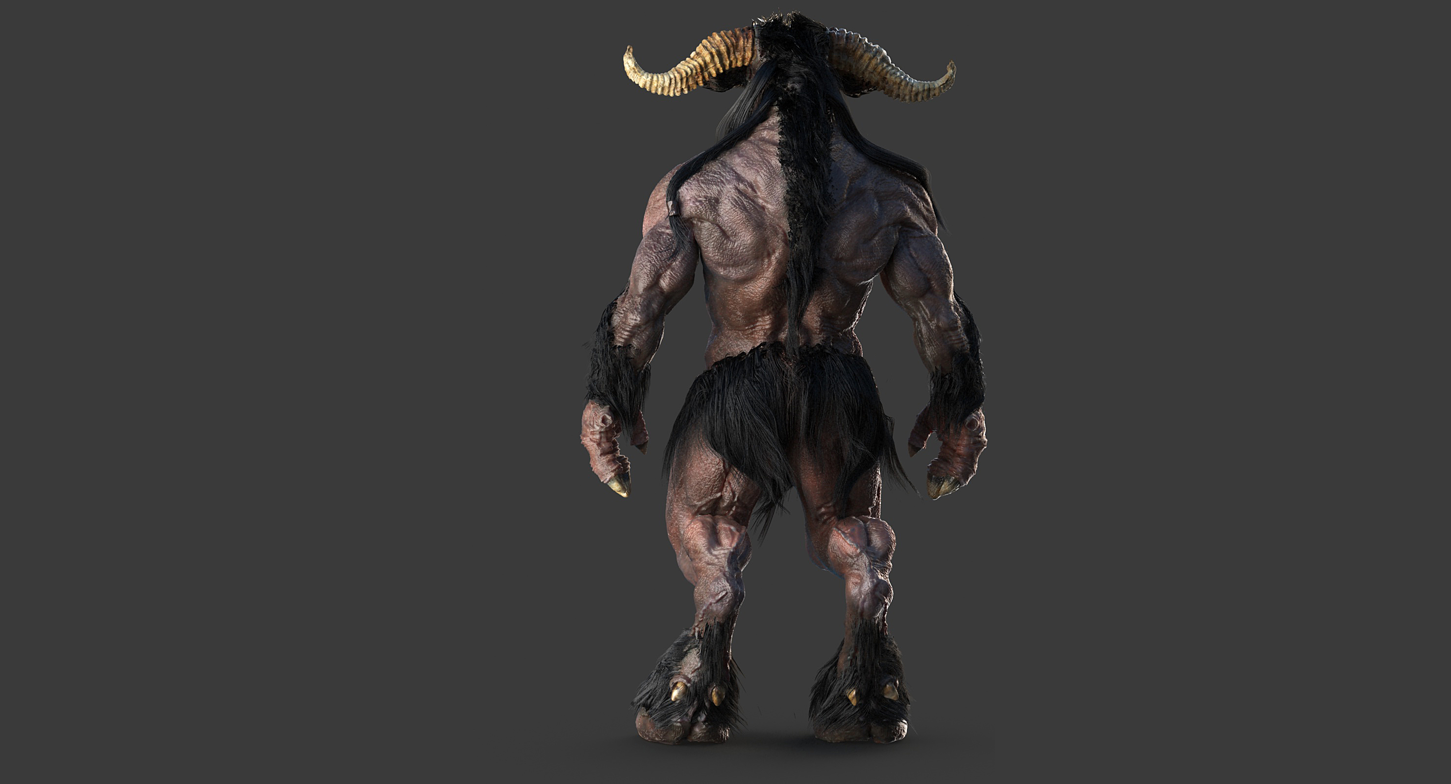 3d max minotaur animation