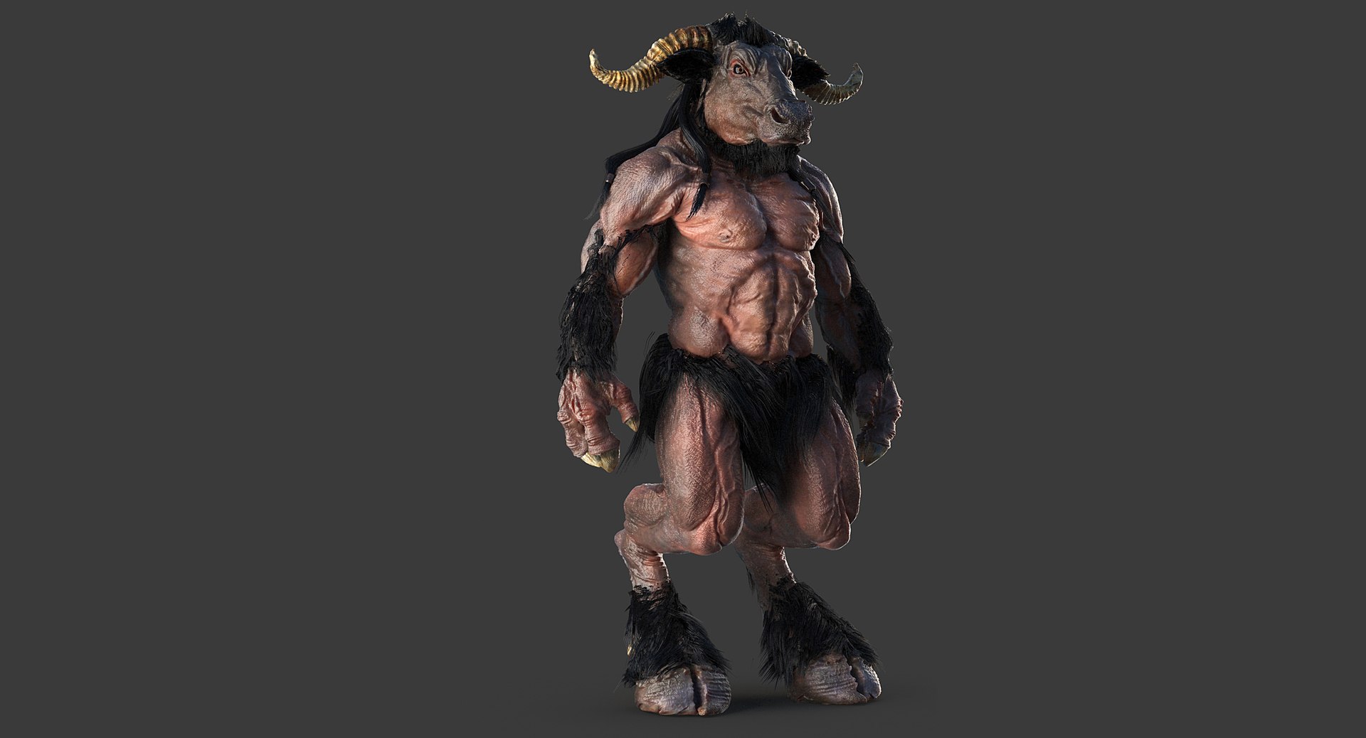 3d Max Minotaur Animation