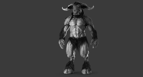 3d max minotaur animation