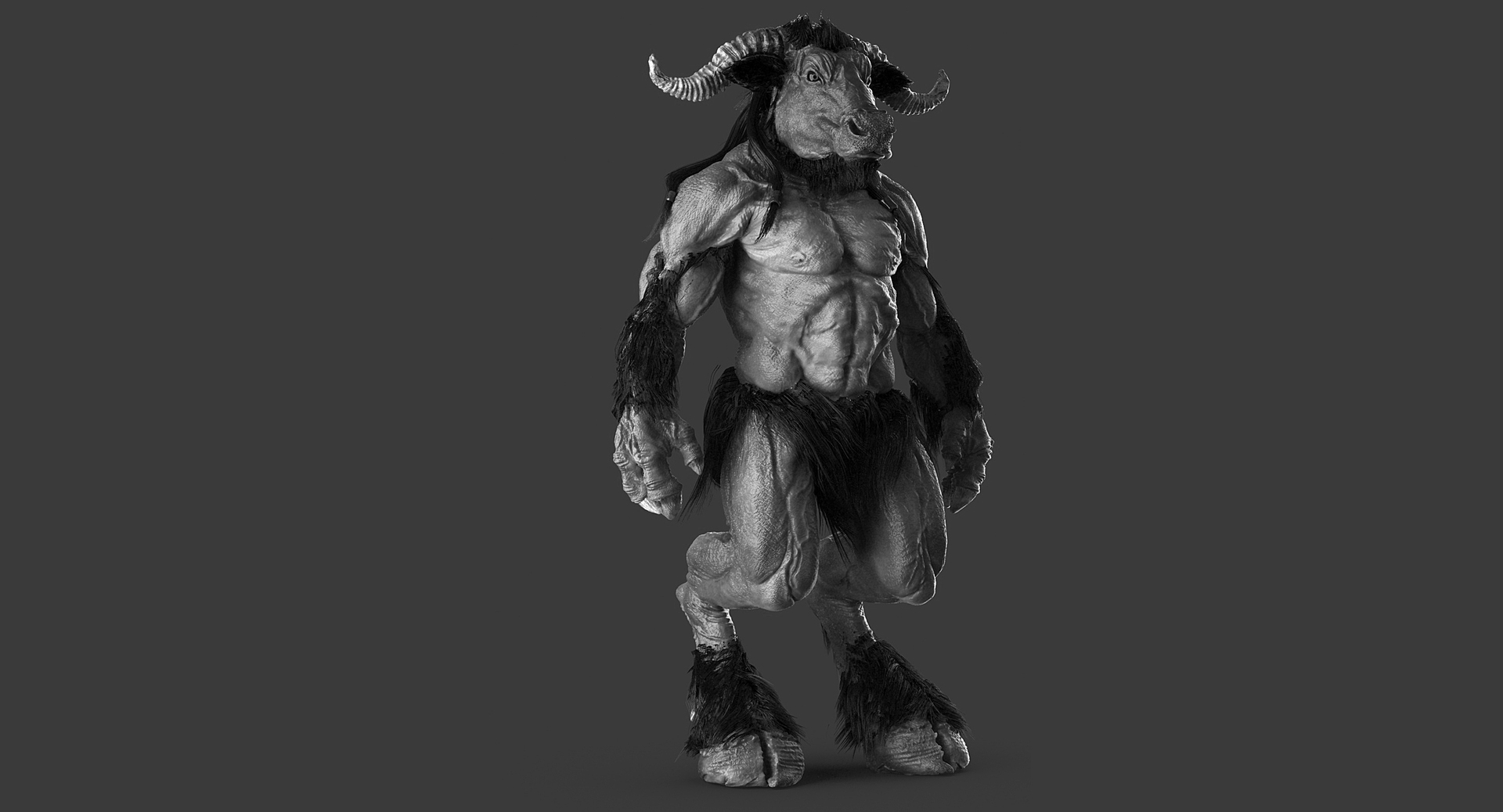 3d max minotaur animation